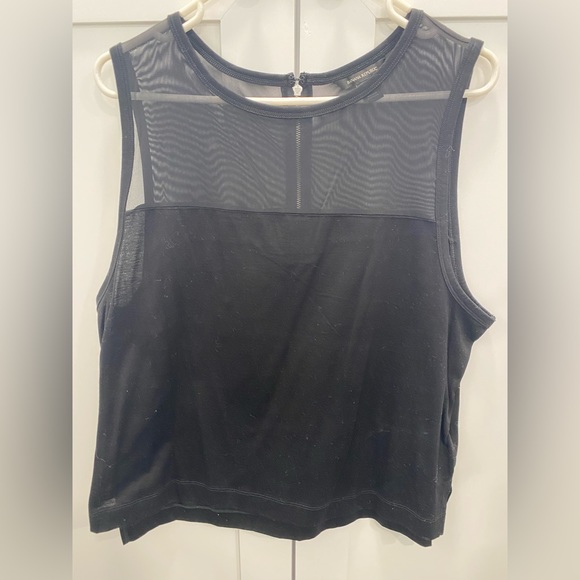 Banana Republic | Tops | Sleeveless Sheer Block Black Top From Banaba ...